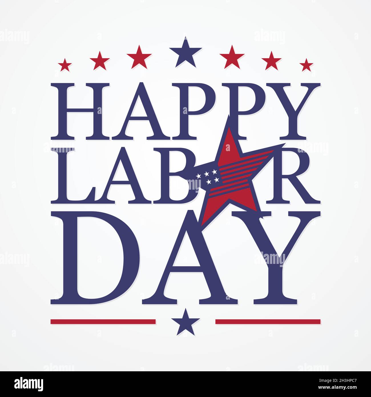 Happy Labor Day letter for element design on the white background ...
