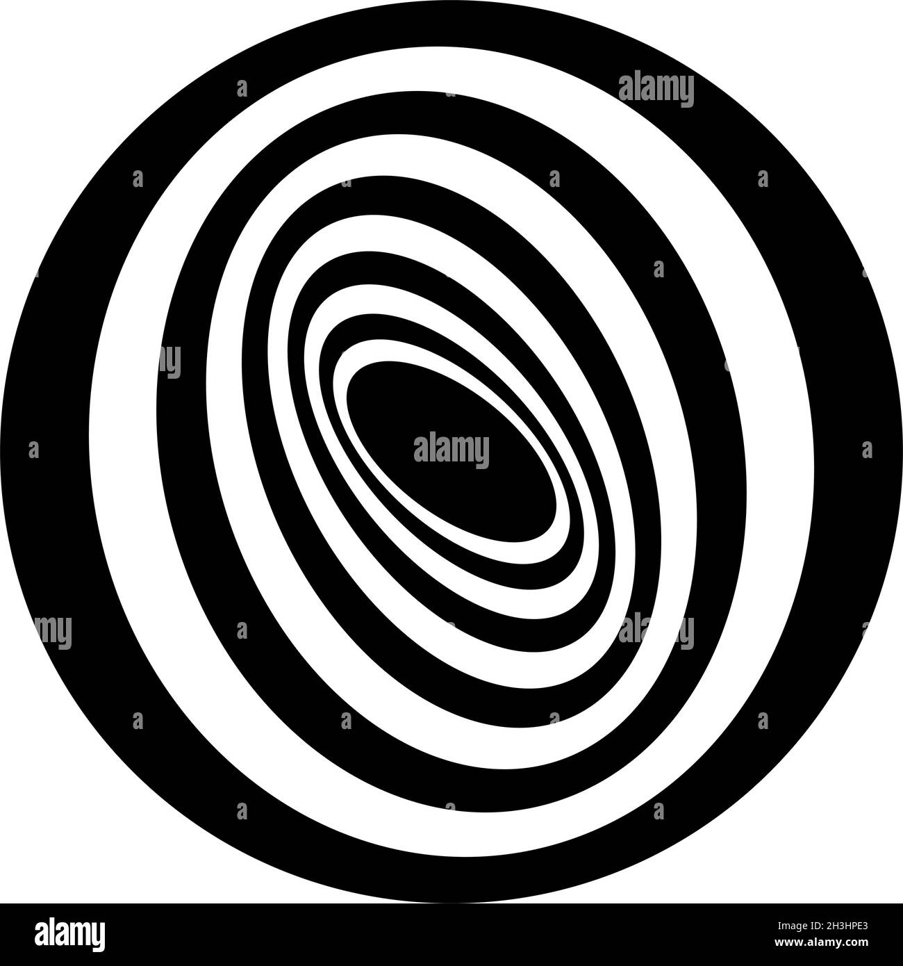 Concentric circles abstract visual design element - stock vector ...