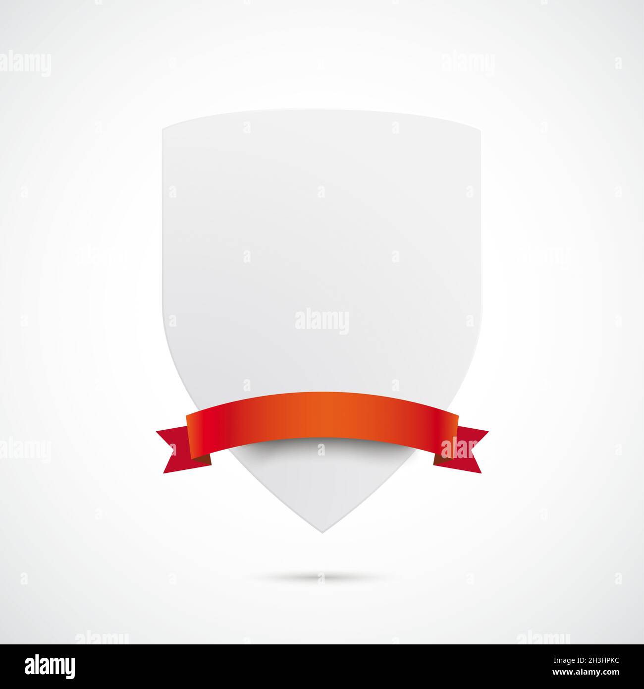 Red and white shield hi-res stock photography and images - Alamy