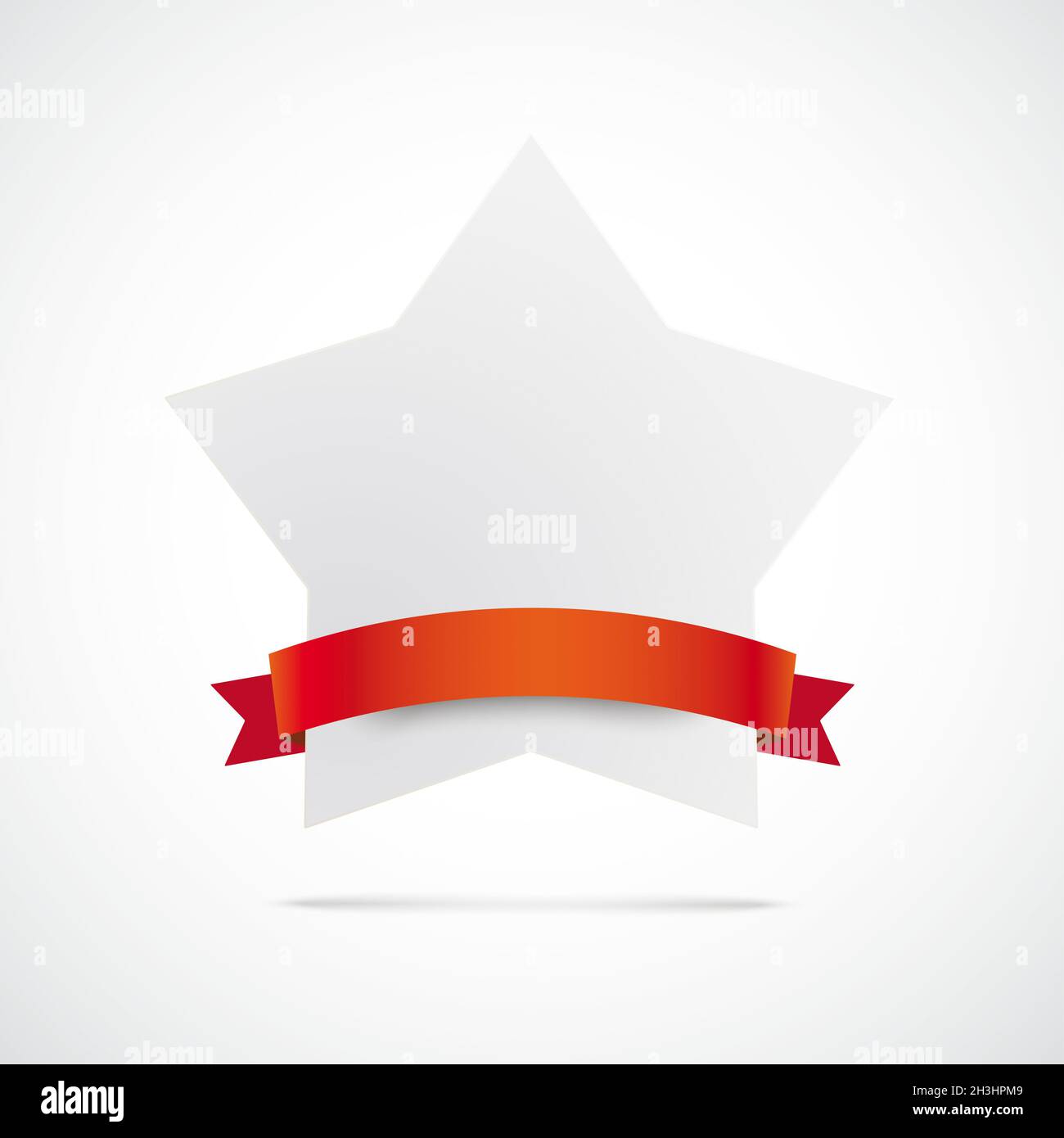 White Star Red Flag Stock Photo - Alamy