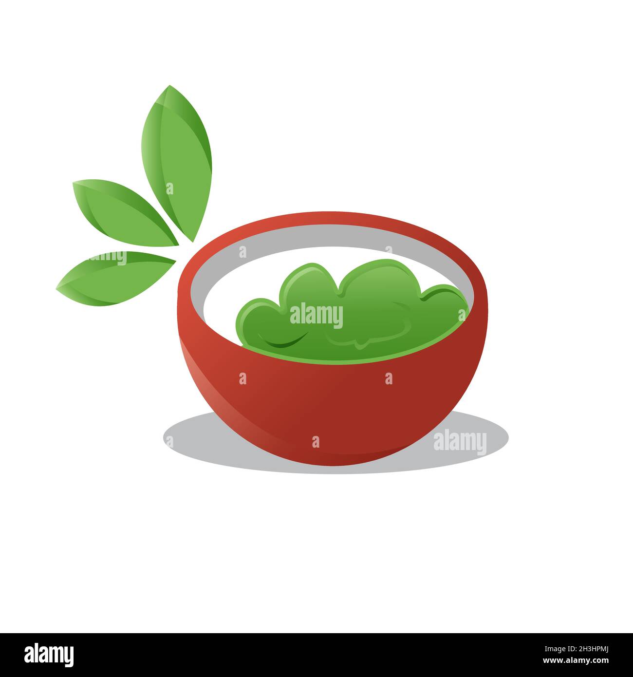 Bowl icon with leaf isolated on white background from food collection ...