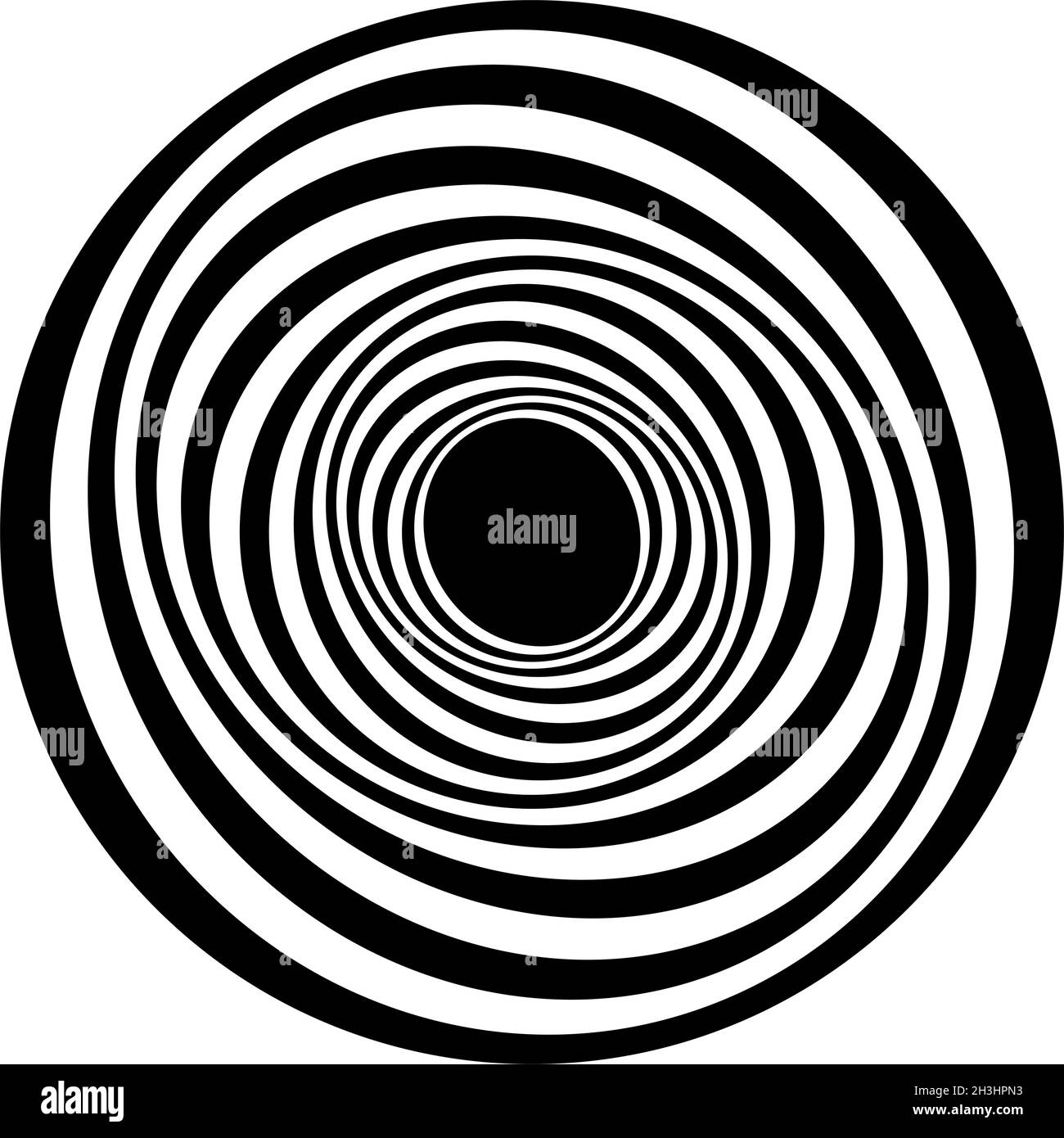 Concentric circles abstract visual design element - stock vector ...