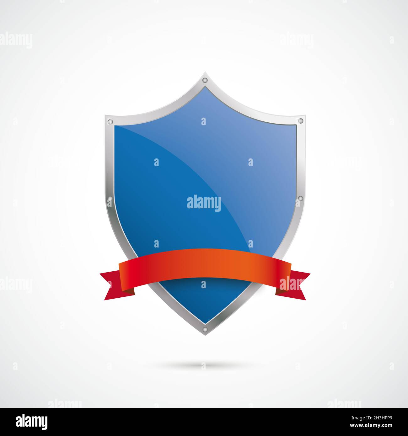 Red and white shield hi-res stock photography and images - Alamy