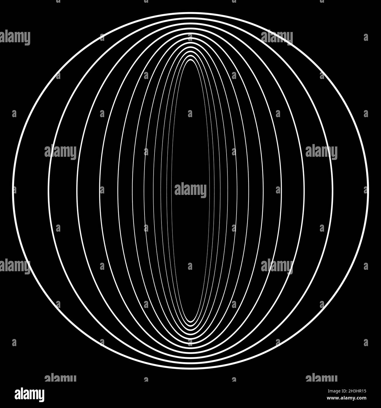 Concentric circles abstract visual design element - stock vector ...