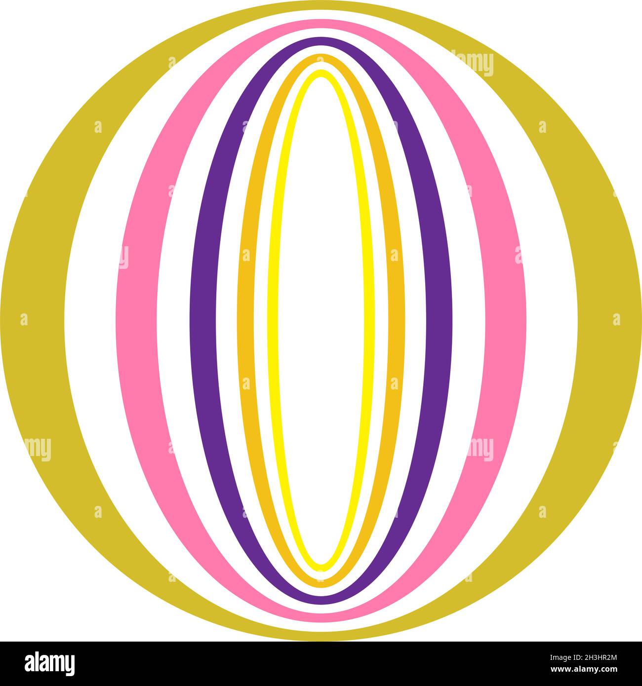 Concentric circles abstract visual design element - stock vector ...