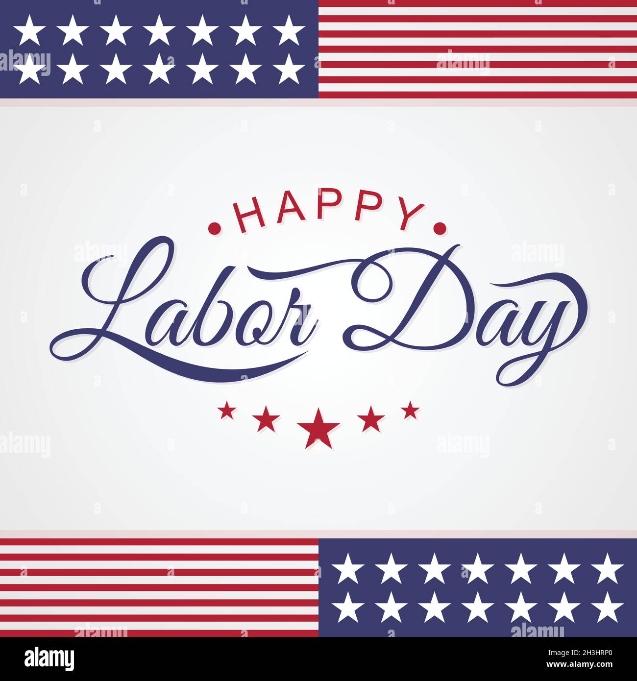 Happy Labor Day emblem letter on the white background. Vector ...