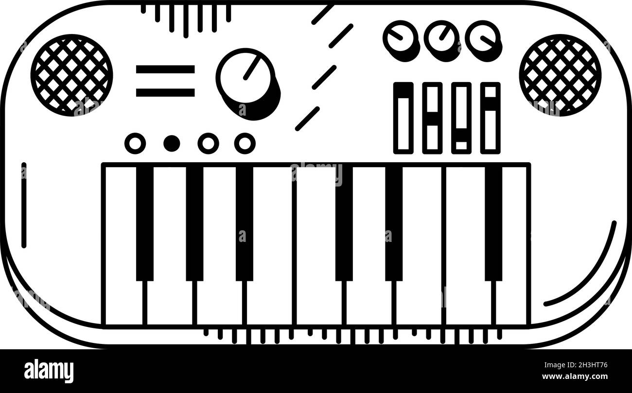 synthesizer music instrument Stock Vector Image & Art - Alamy
