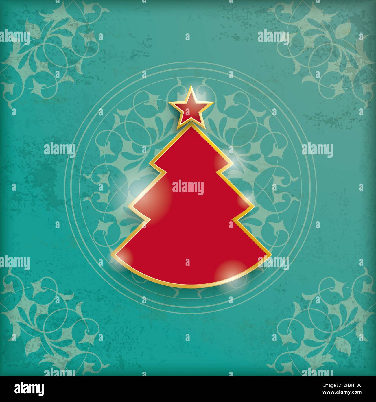 Vintage Background Christmas Tree Stock Photo - Alamy