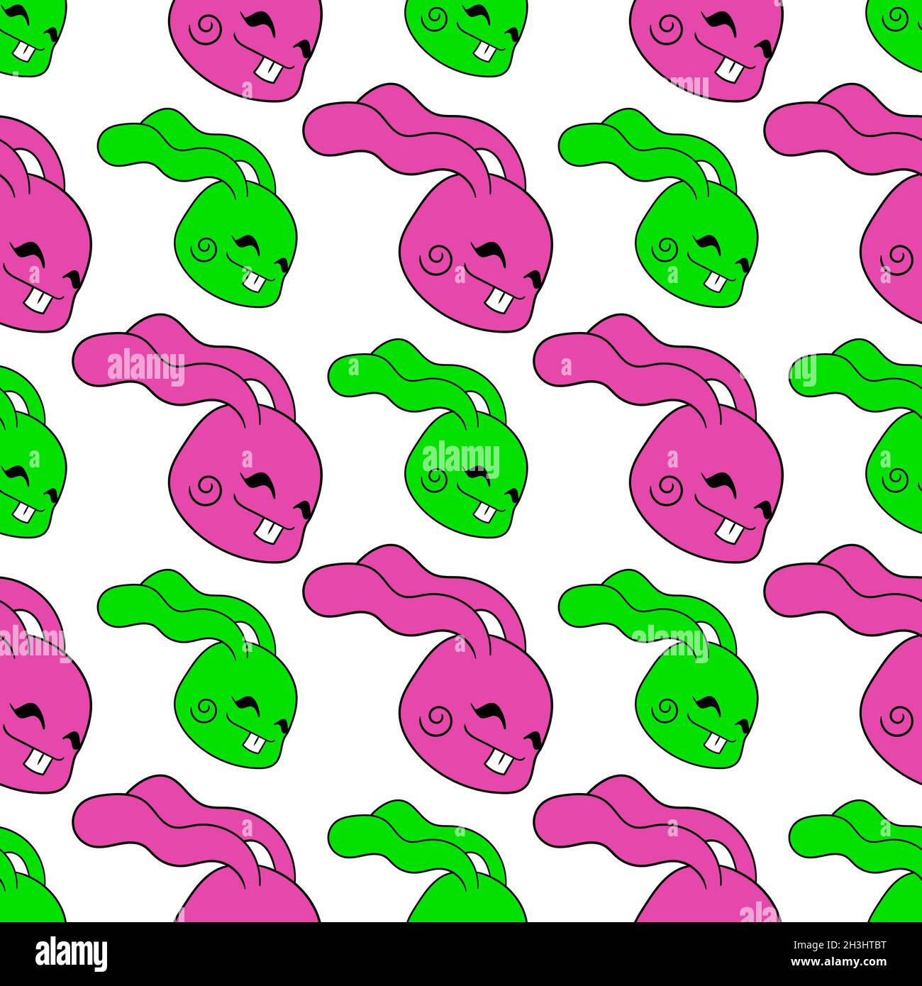 Bunny repeat pattern hi-res stock photography and images - Alamy