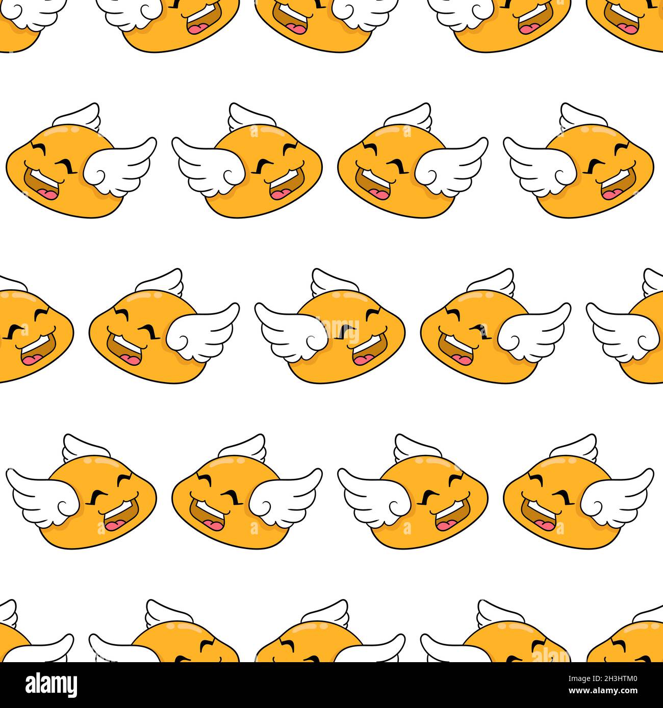 smile creature seamless pattern textile print Stock Vector Image & Art ...