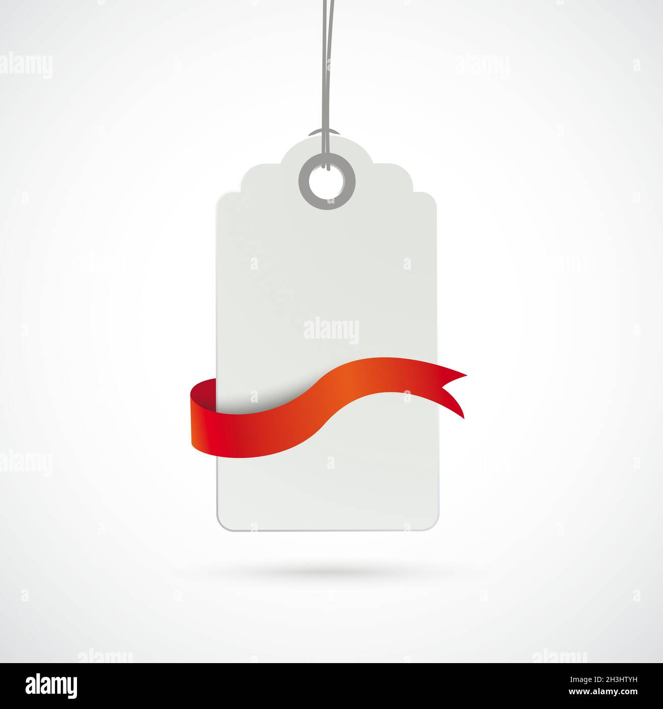 Price Sticker Red Banner Round Edges Stock Photo - Alamy