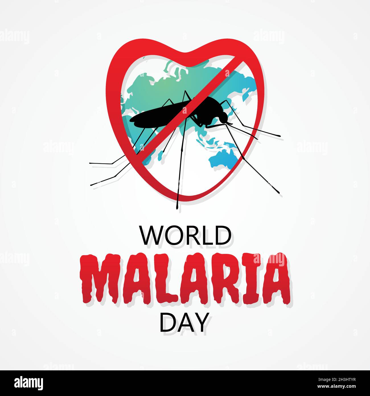 World Malaria Day vector letter for element design. International ...