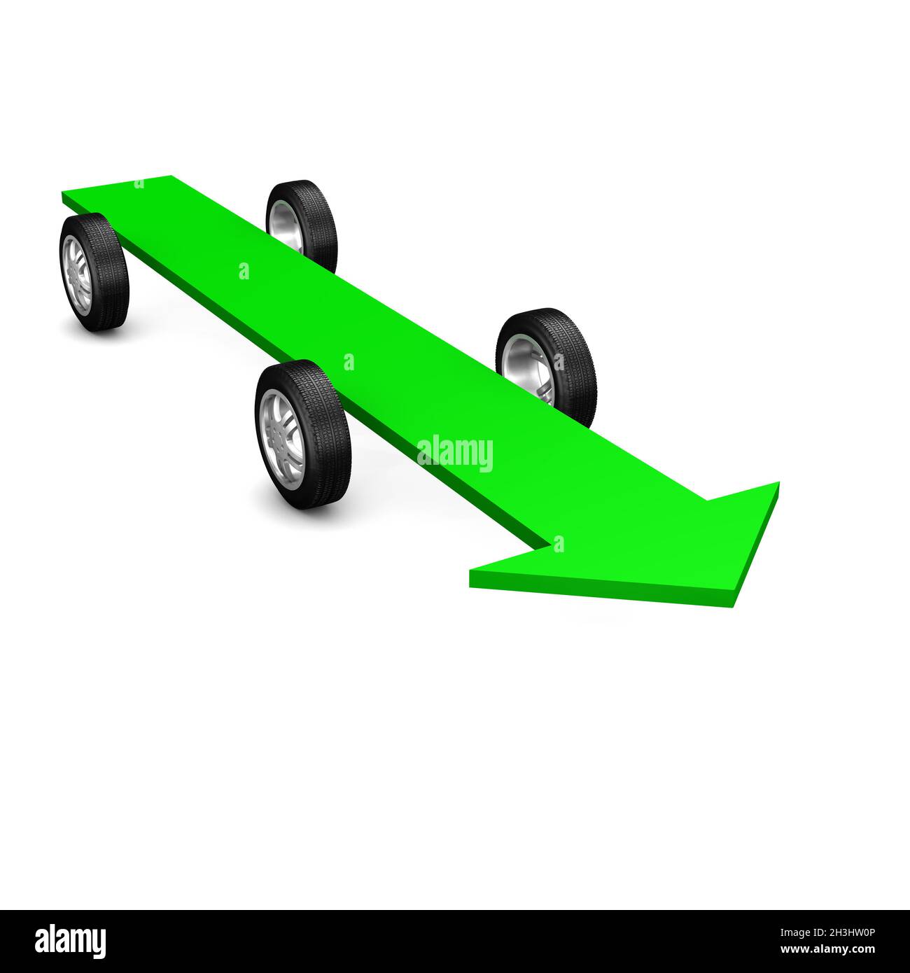 Car arrow Cut Out Stock Images & Pictures - Alamy