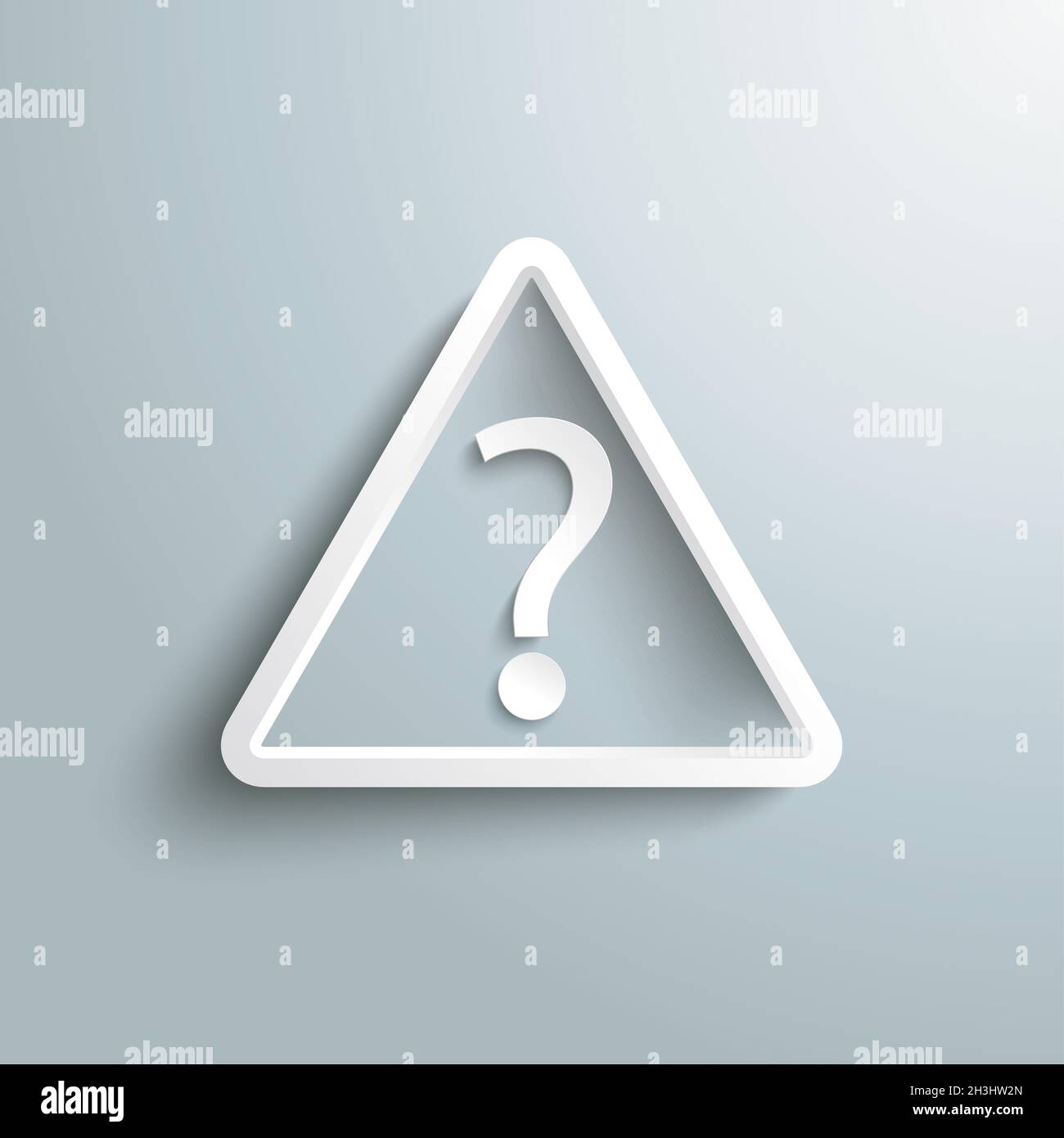 Triangle Question Mark PiAd Stock Photo - Alamy