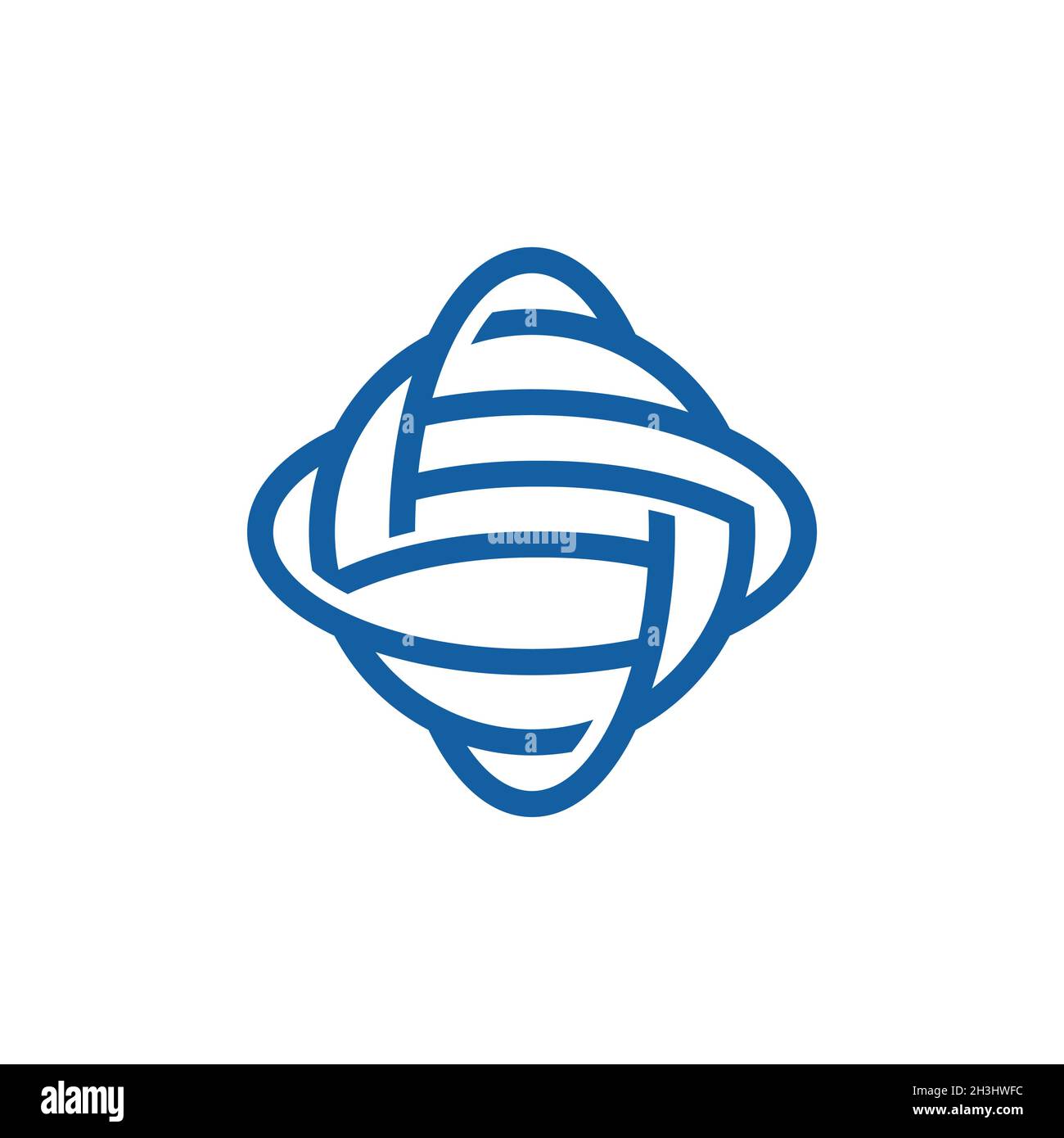 Letter S modern shape technology logo design template element with bold ...