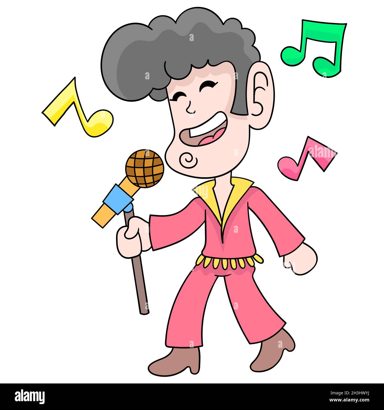 Cartoon elvis hi-res stock photography and images - Alamy
