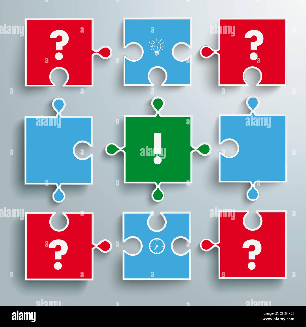 Puzzle 4 pieces infographic hi-res stock photography and images - Alamy