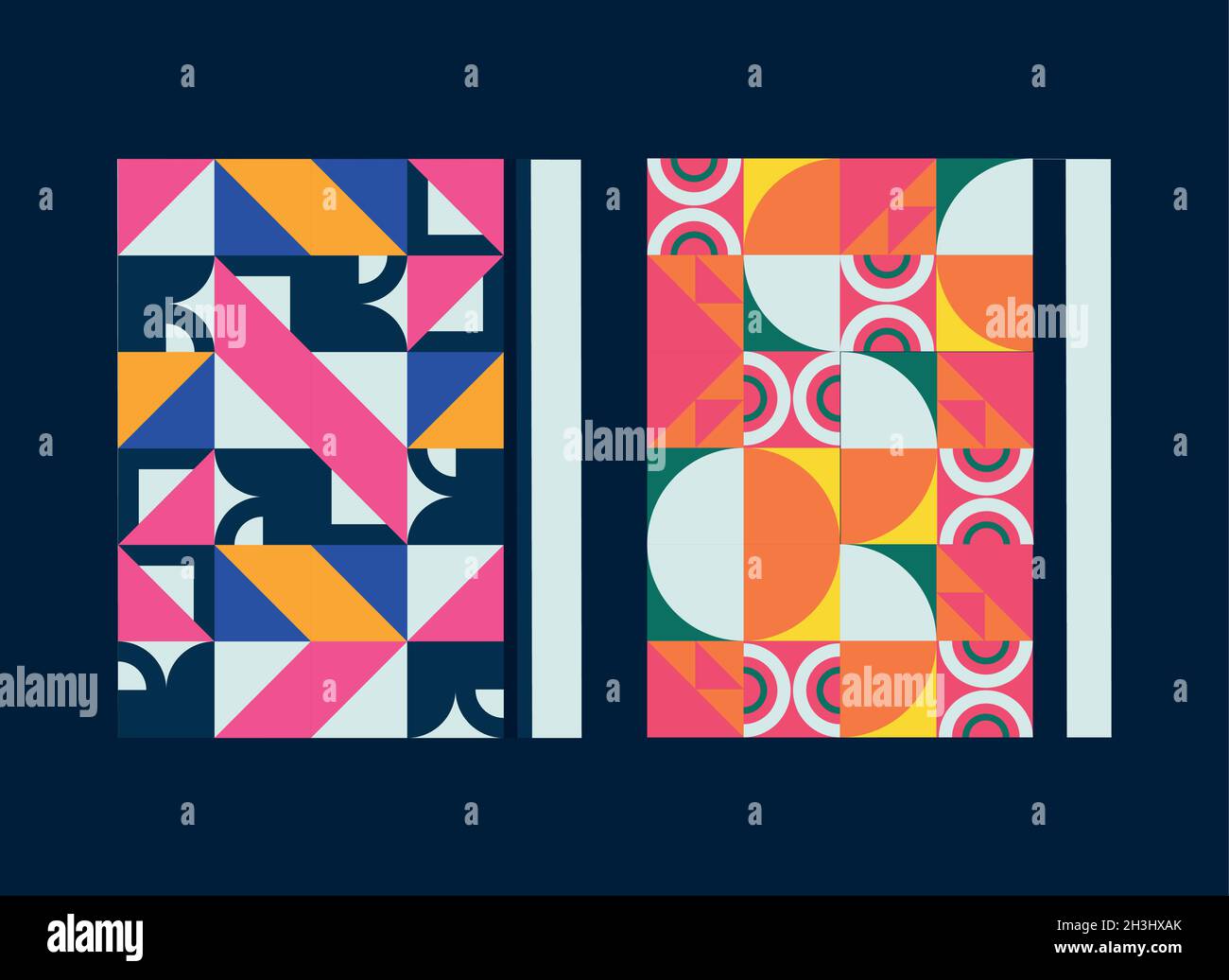 minimal geometric pair banners Stock Vector Image & Art - Alamy