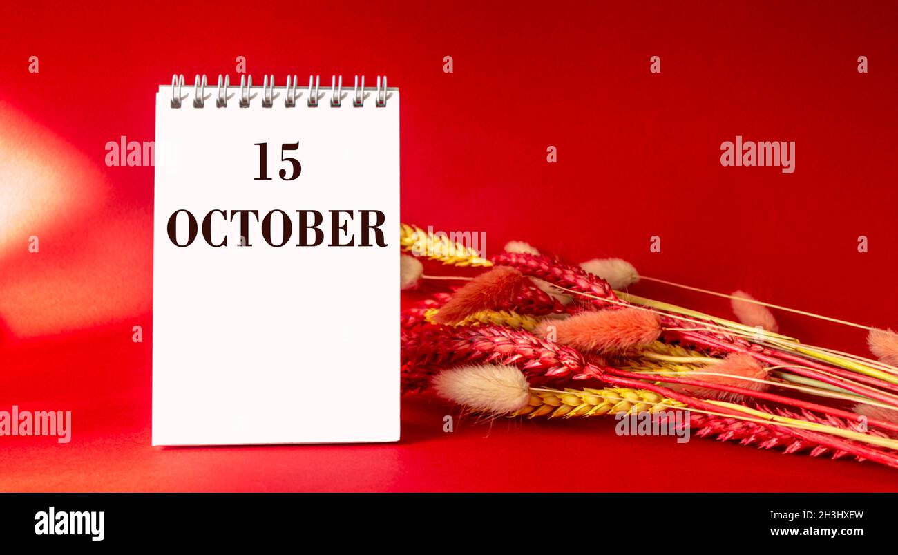 October 15 calendar date hi-res stock photography and images - Alamy
