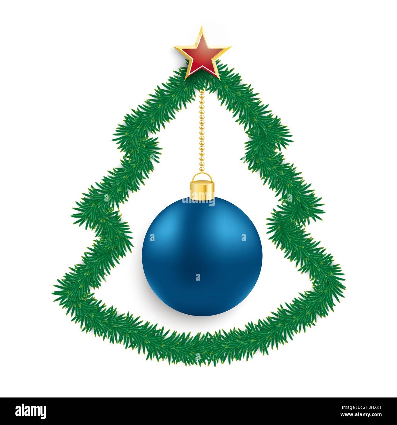 Merry christmas red paper Cut Out Stock Images & Pictures - Alamy