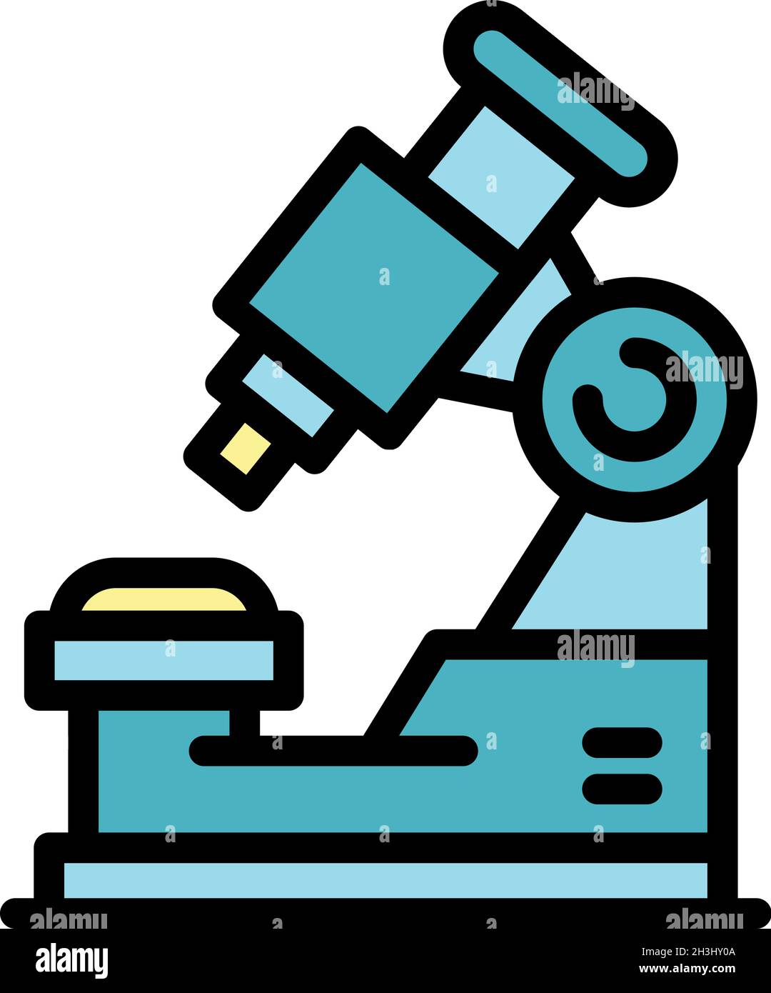 Ichthyology microscope icon. Outline ichthyology microscope vector icon ...