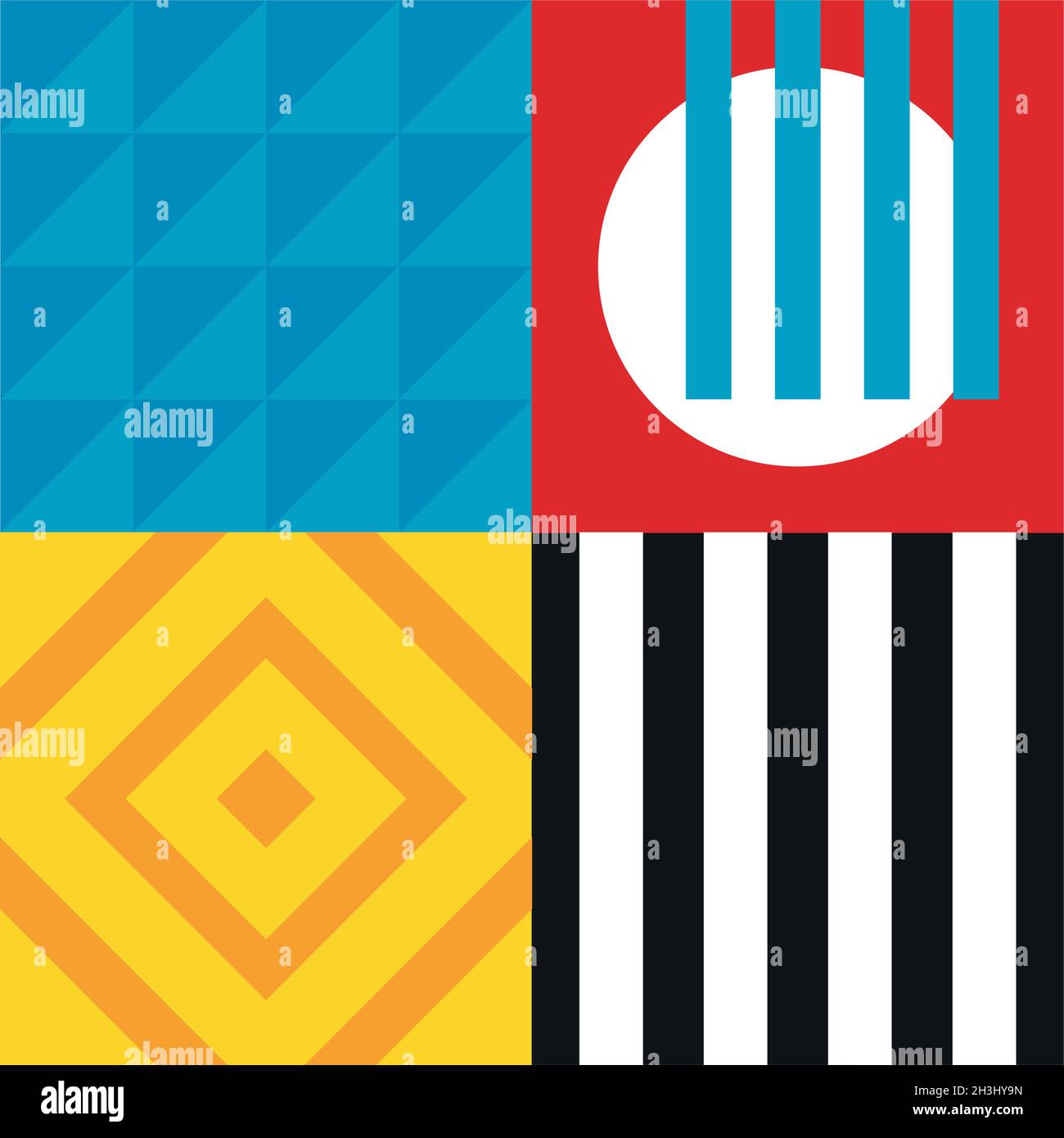 minimal geometric colorful patterns Stock Vector Image & Art - Alamy