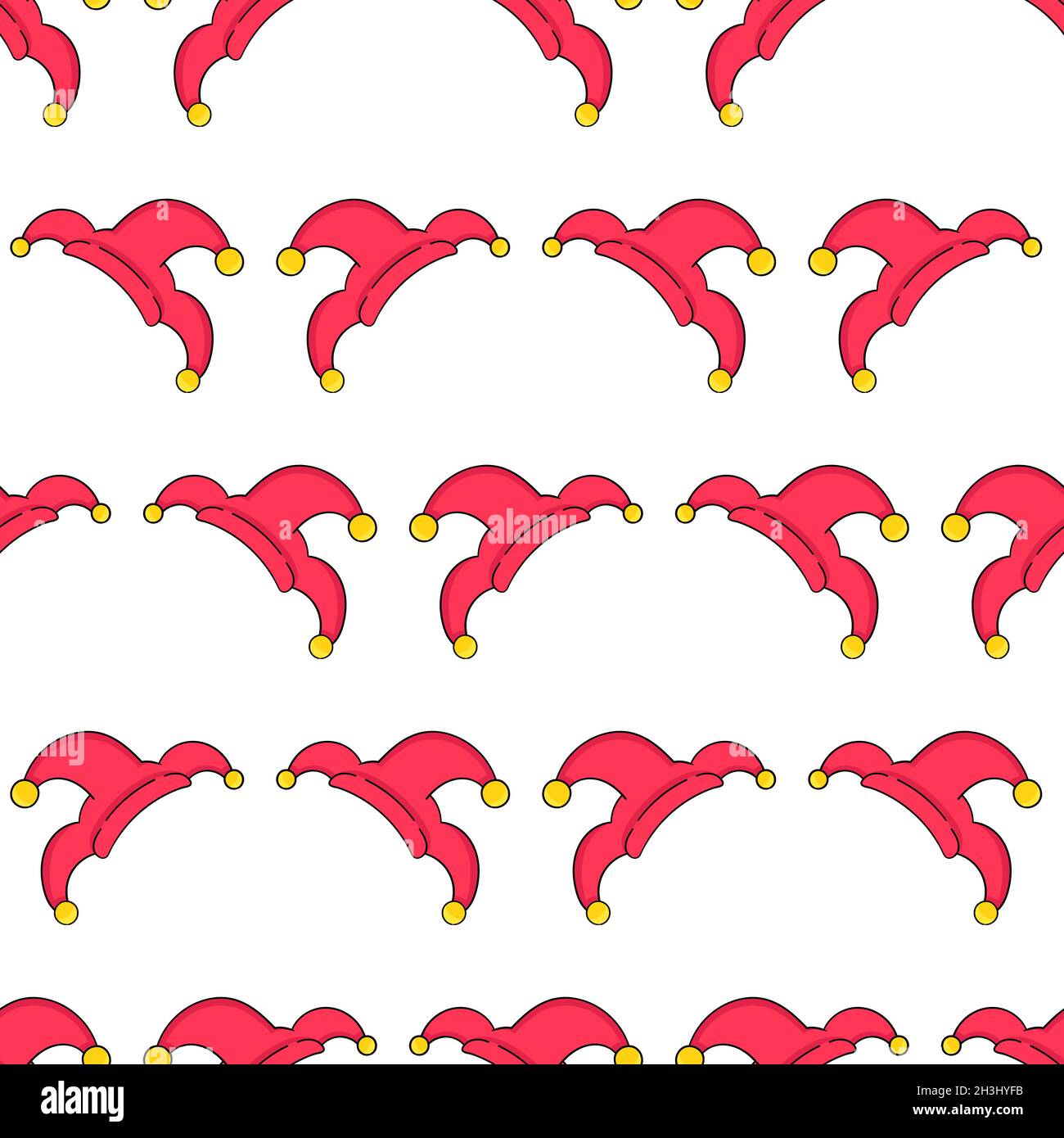 clown hat seamless pattern textile print Stock Vector Image & Art - Alamy