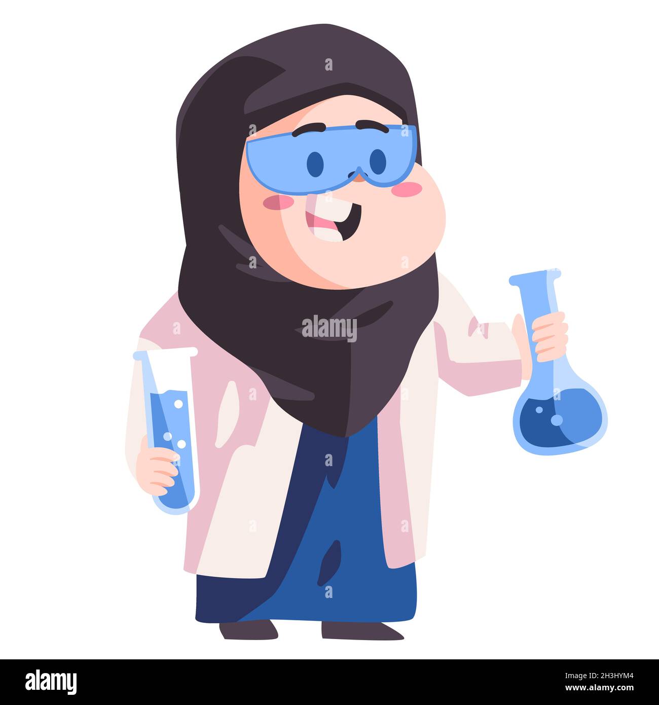 Futuristic Scientist Cartoon