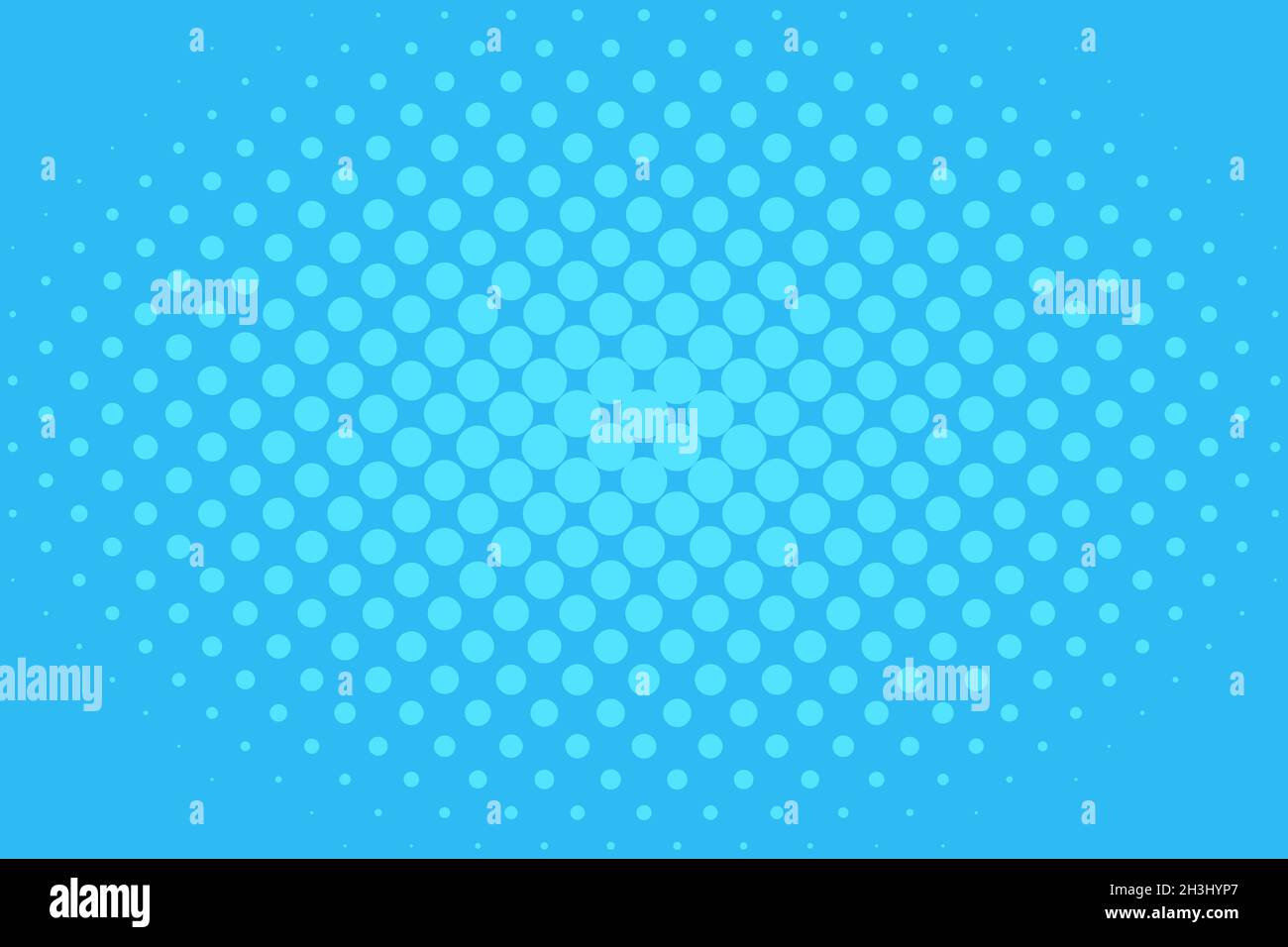 Halftone background pattern in comic style with dots. Blue wallpaper ...
