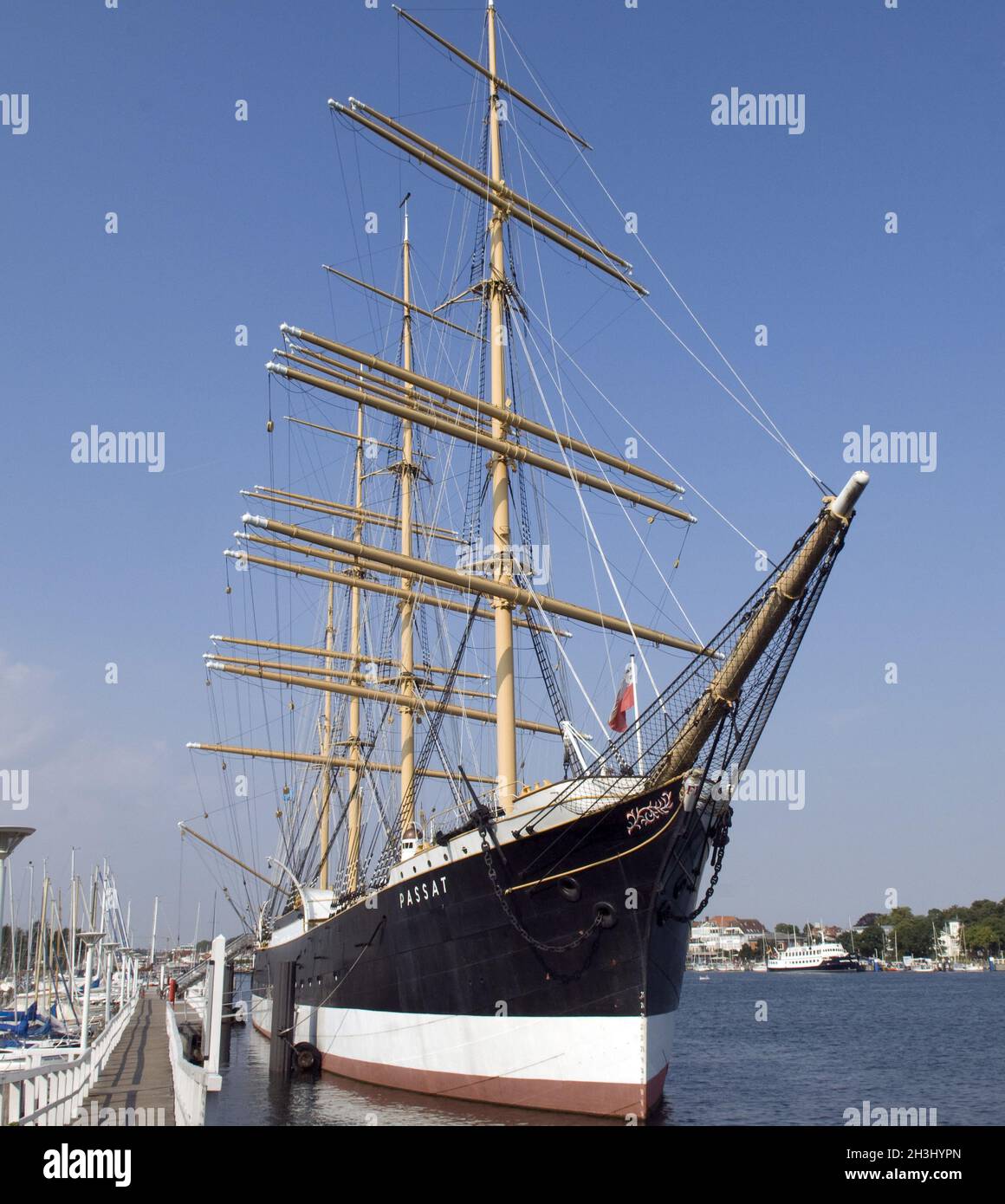 Passat, four-masted steel barque Stock Photo - Alamy