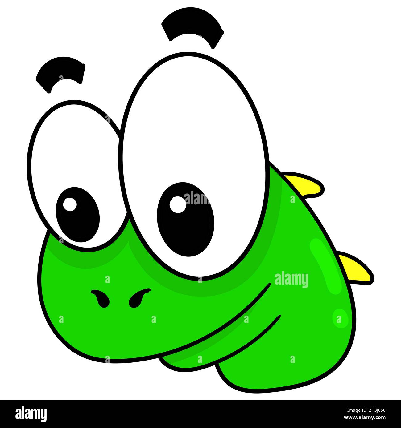 green dragon head smiling happily Stock Vector Image & Art - Alamy