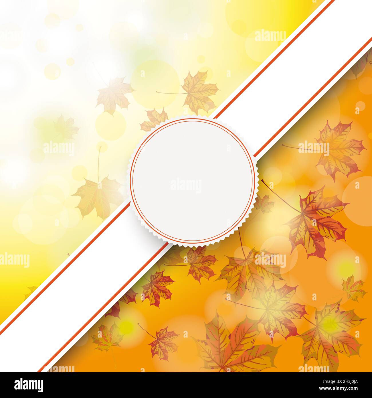 Brown banner autumn leaves hi-res stock photography and images - Alamy