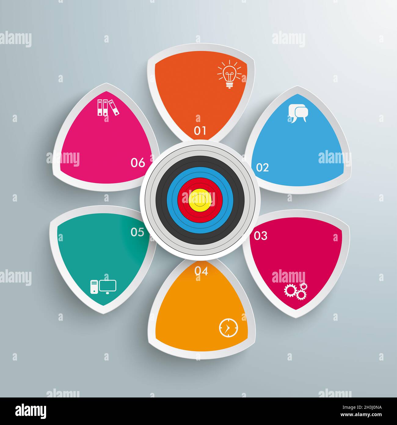 Round target vector hi-res stock photography and images - Alamy
