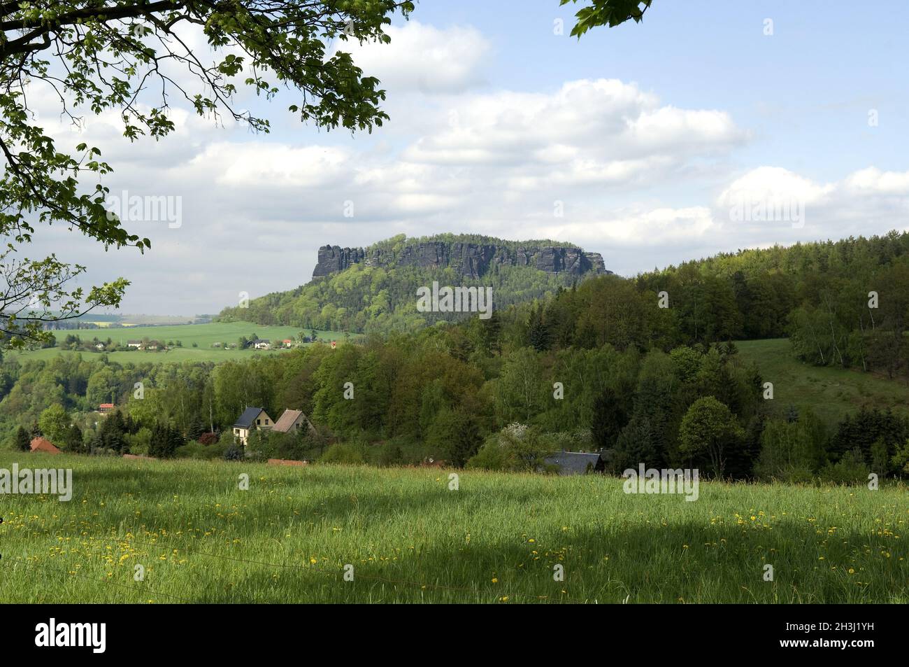 Elbe Sandstone Mountains, Elbe, river, sandstone Stock Photo - Alamy