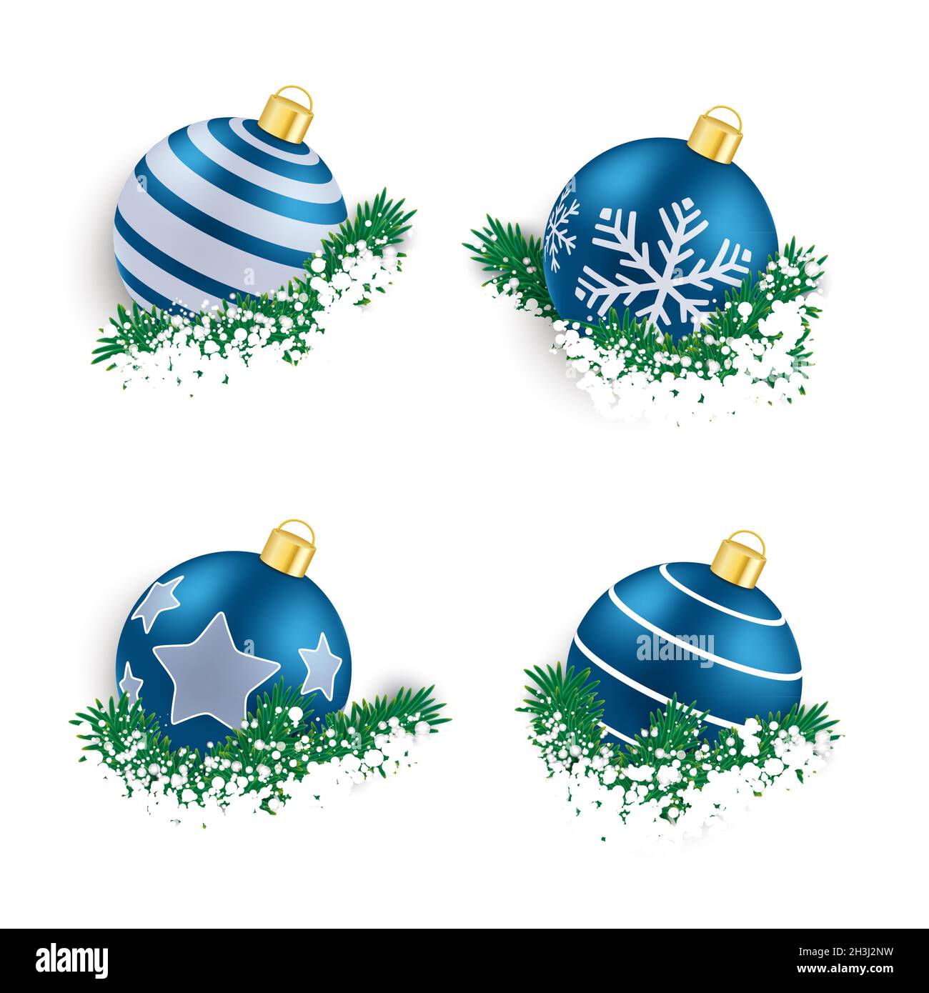 Snow and twigs Cut Out Stock Images & Pictures - Alamy