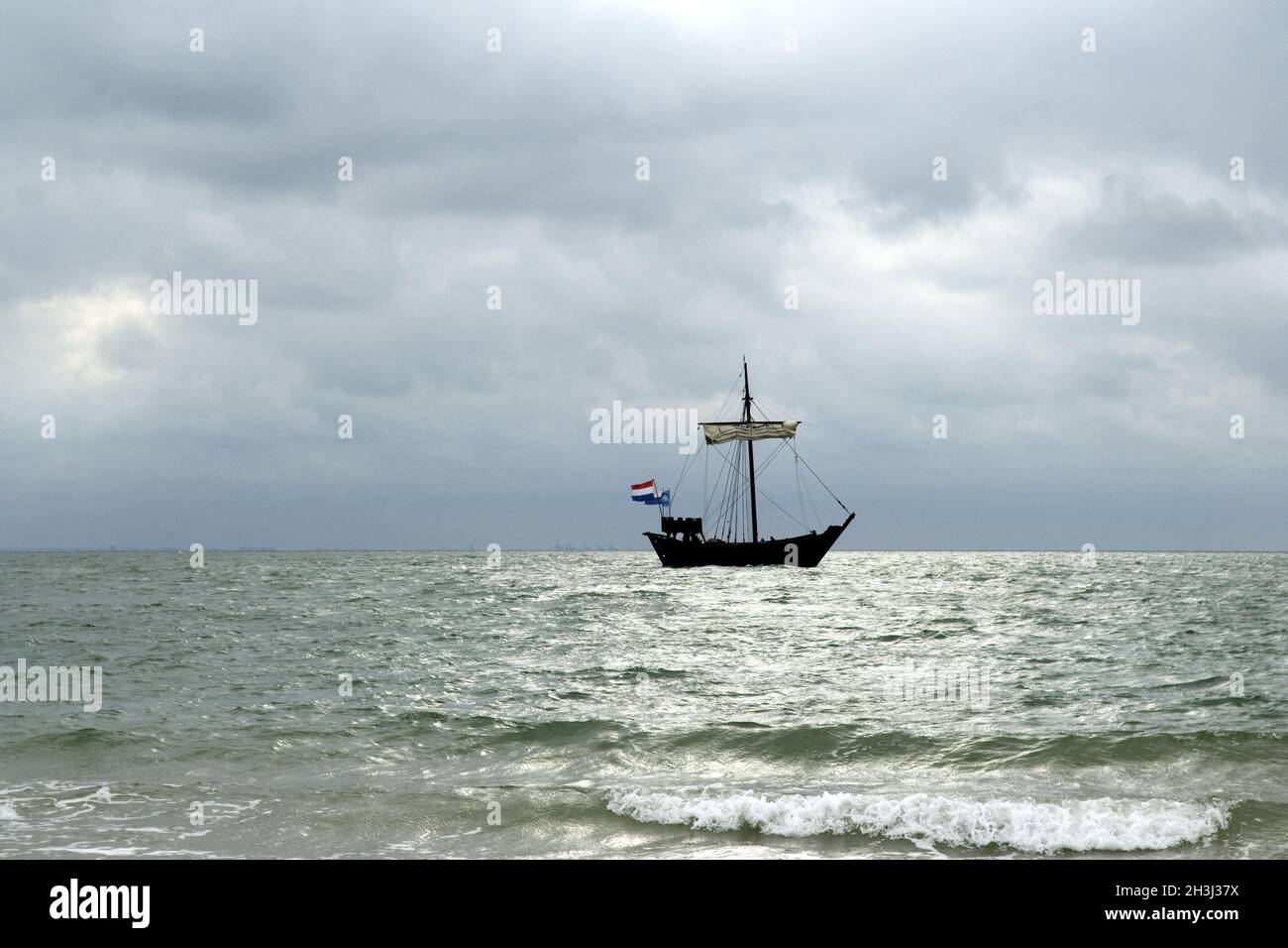 Sailboat, North Sea Stock Photo - Alamy