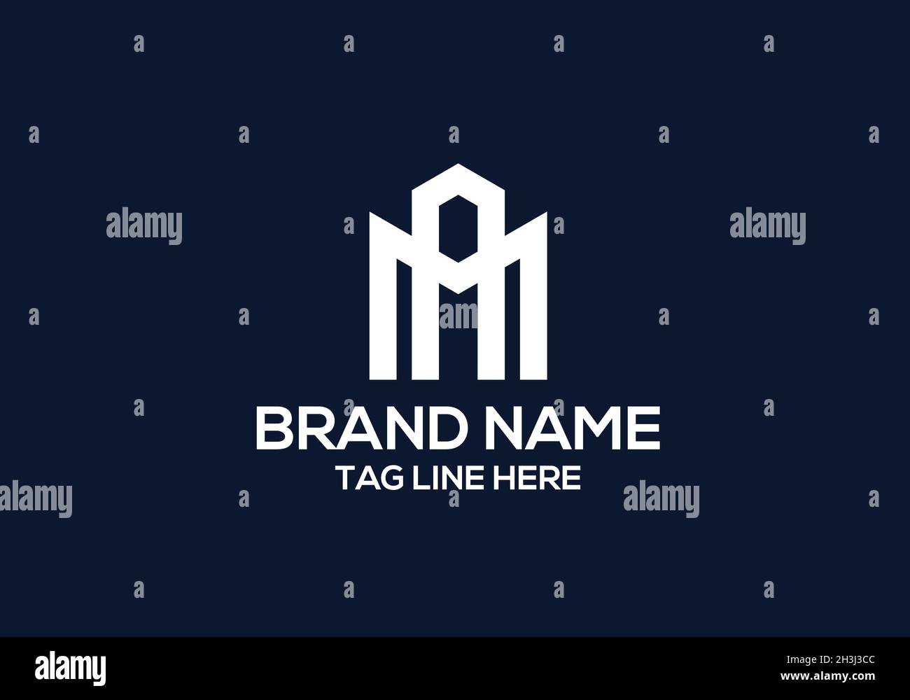 MA letter logo design . MA minimalist logo Stock Vector Image & Art - Alamy