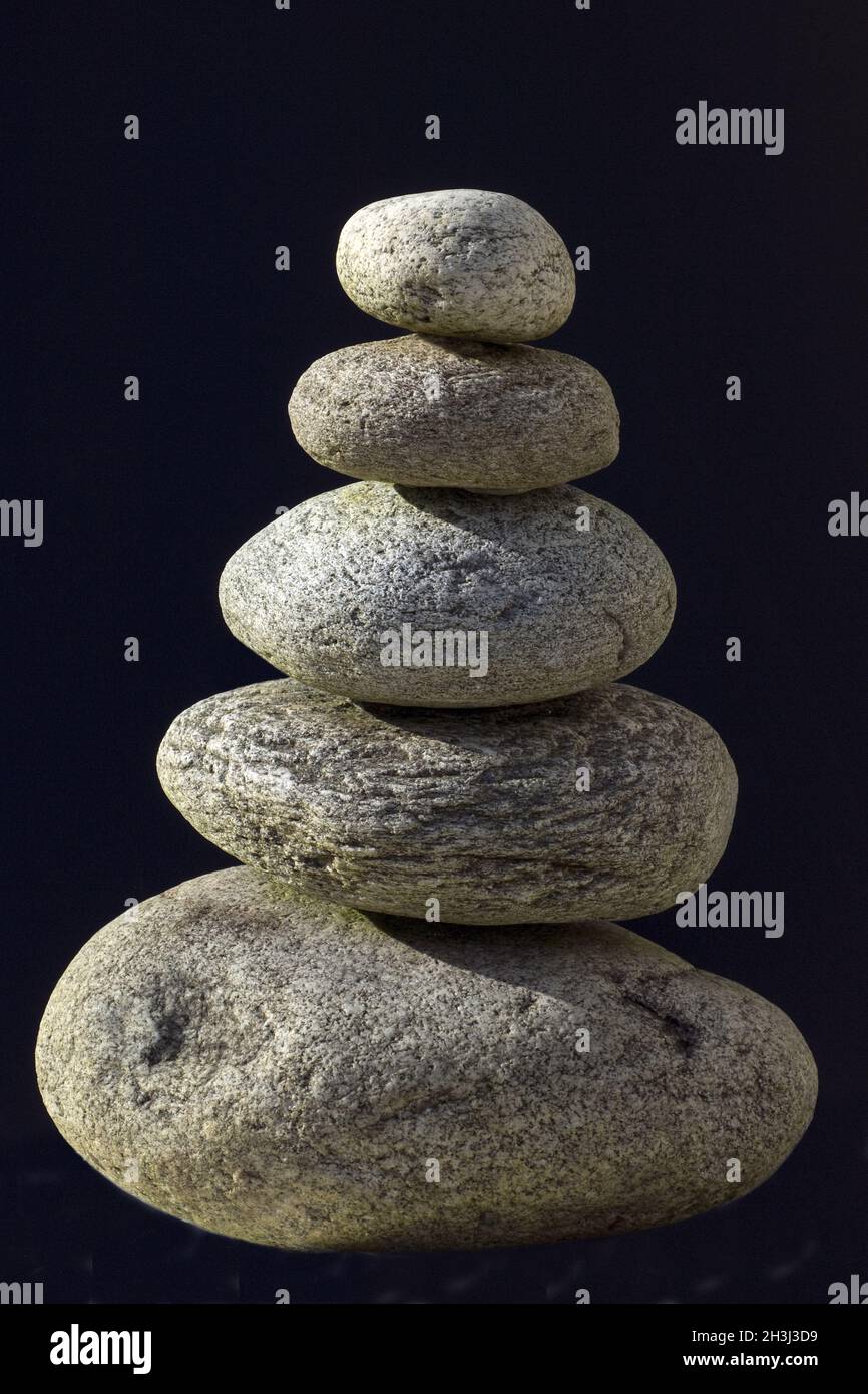 Stone pyramid; stone sculptures Stock Photo - Alamy