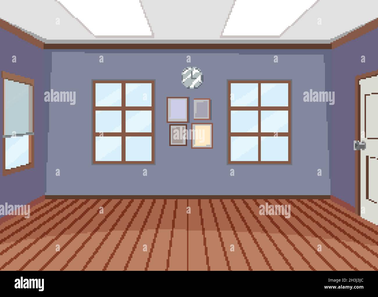 Empty room interior design illustration Stock Vector Image & Art - Alamy