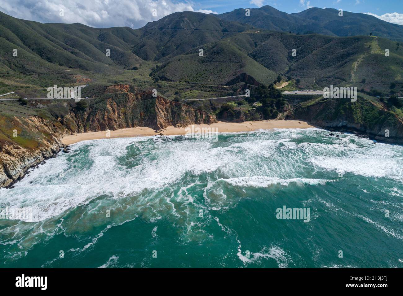 Gray Whale Cove State Beach in California Stock Photo - Alamy