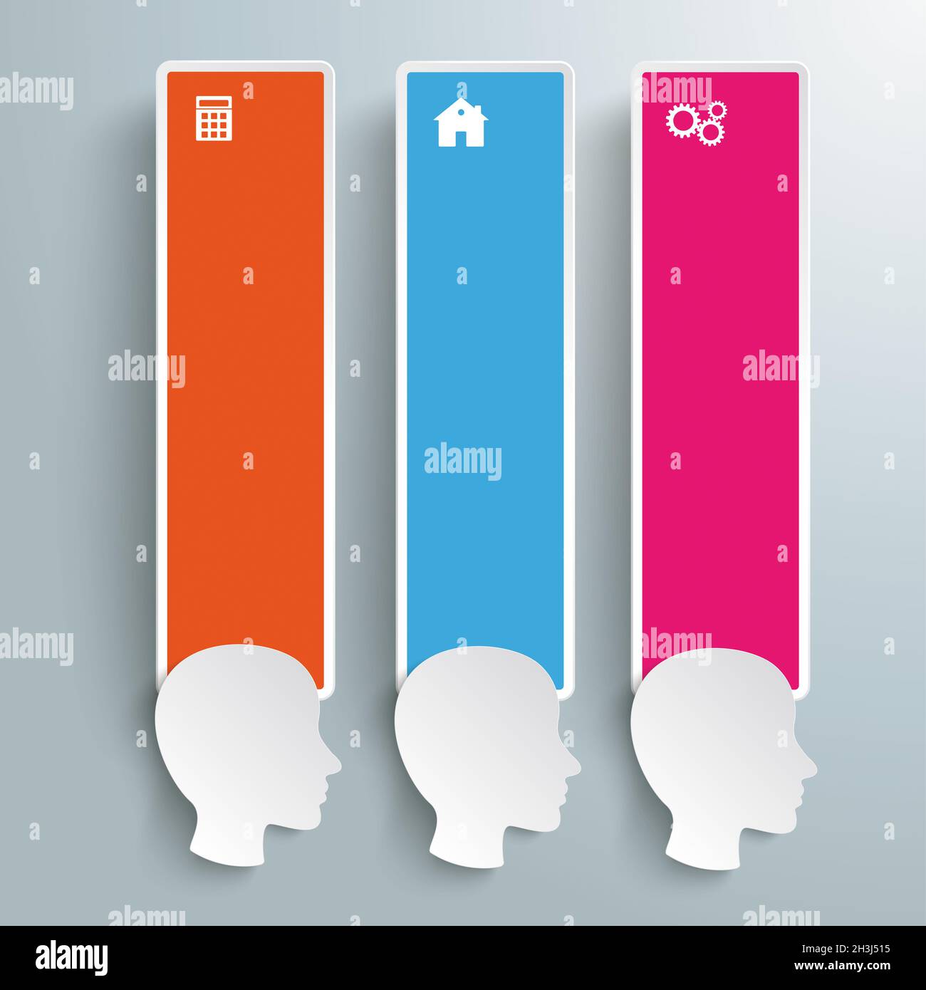 3 heads hi-res stock photography and images - Alamy