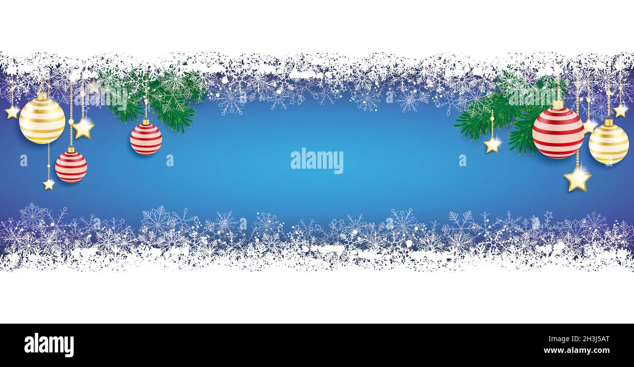 Blue and gold baubles hi-res stock photography and images - Alamy