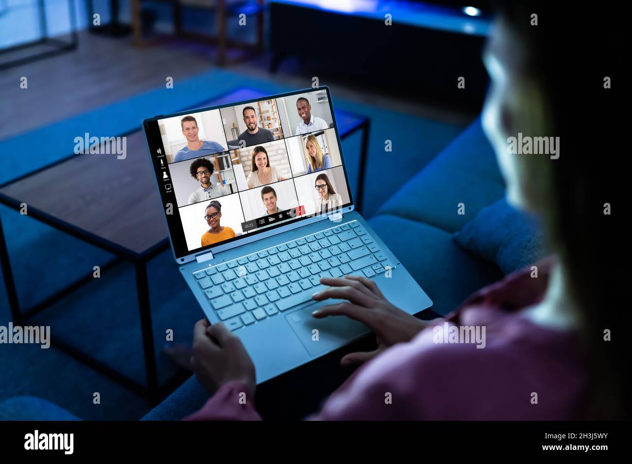 Remote Learning Video Conference Business Call Online Stock Photo - Alamy