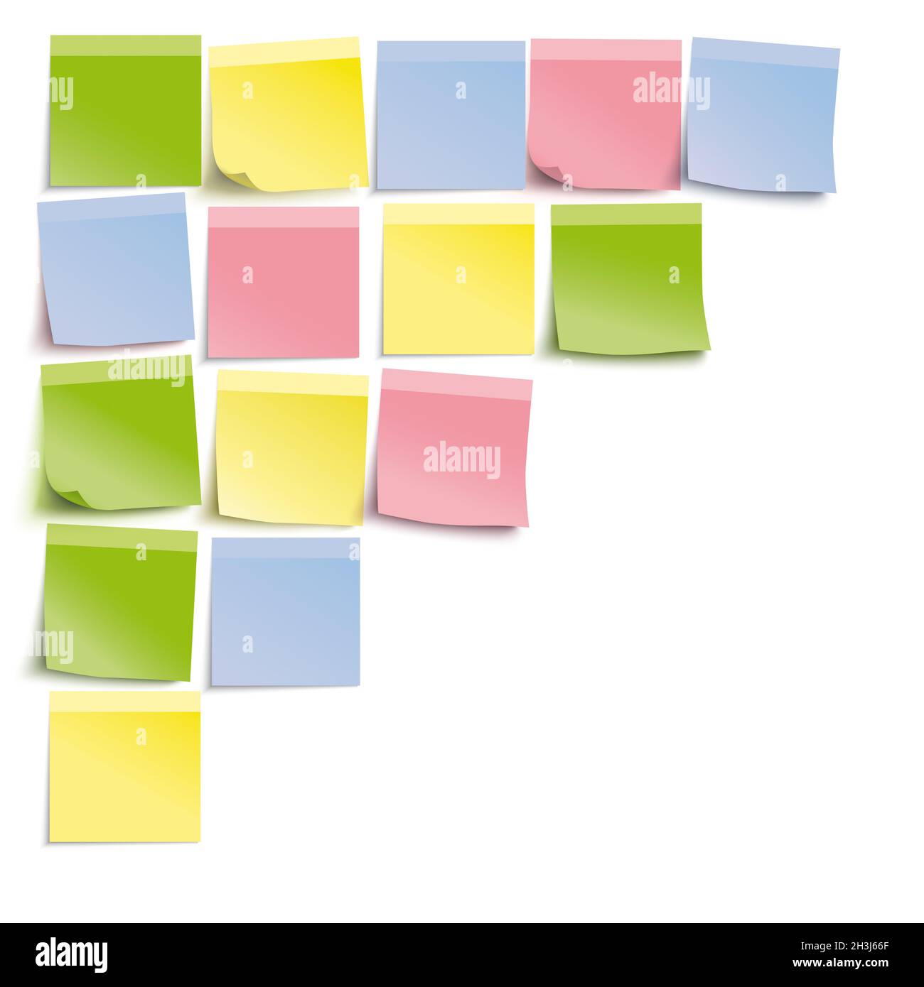 White Board Colored Sticks Template Stock Photo - Alamy