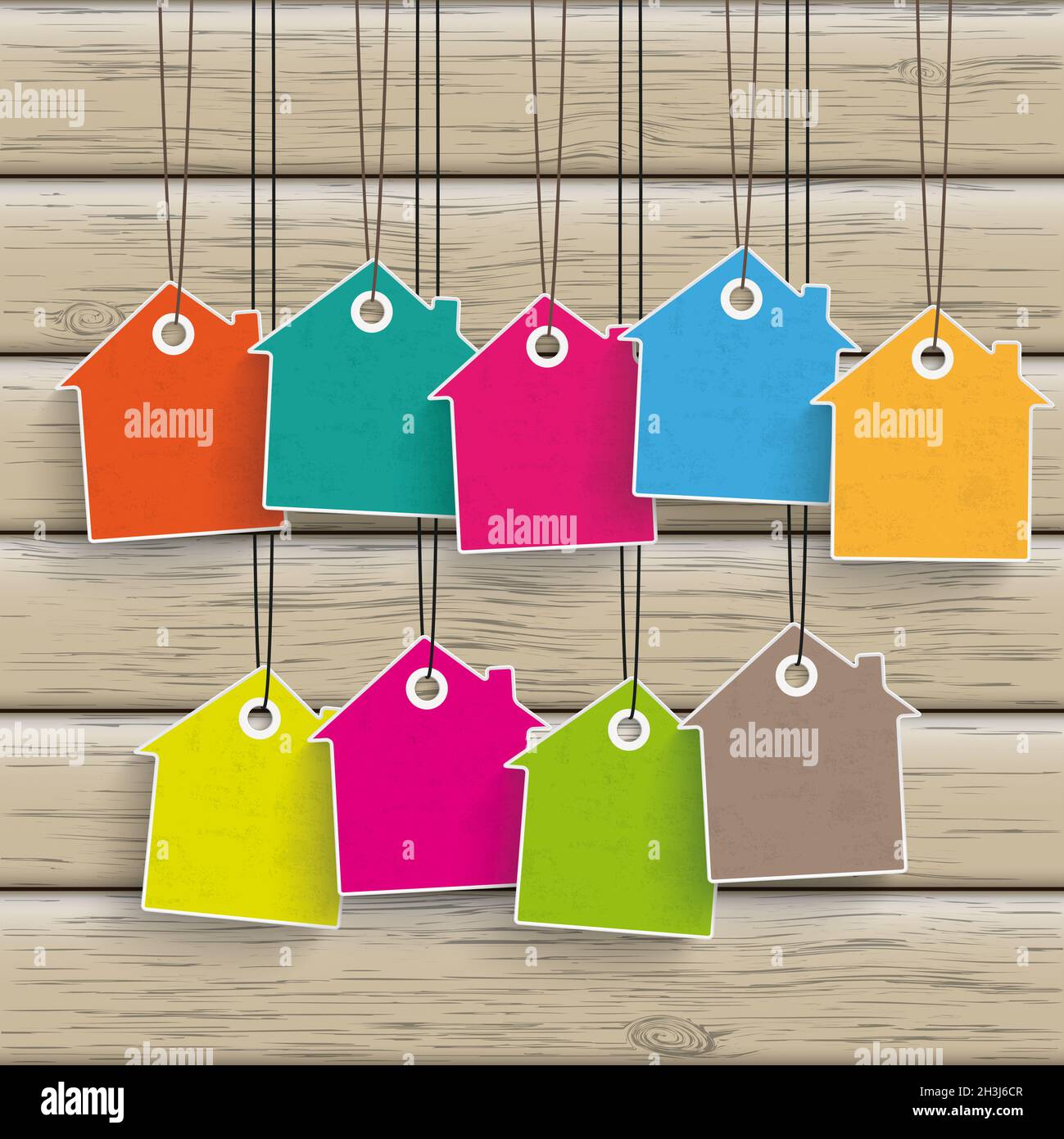 9 Colored Price Sticker Stock Photo - Alamy