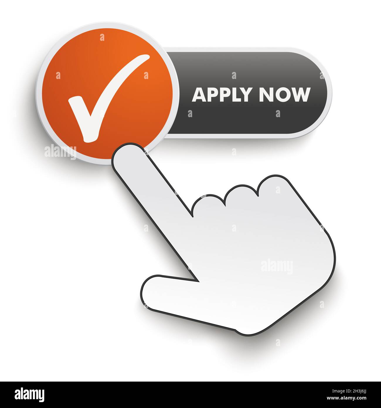 Apply now template icon hi-res stock photography and images - Alamy