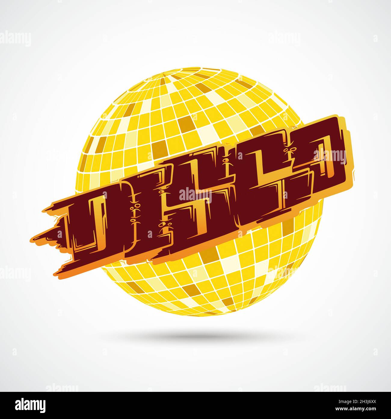 Disco Ball Graffiti Stock Photo - Alamy