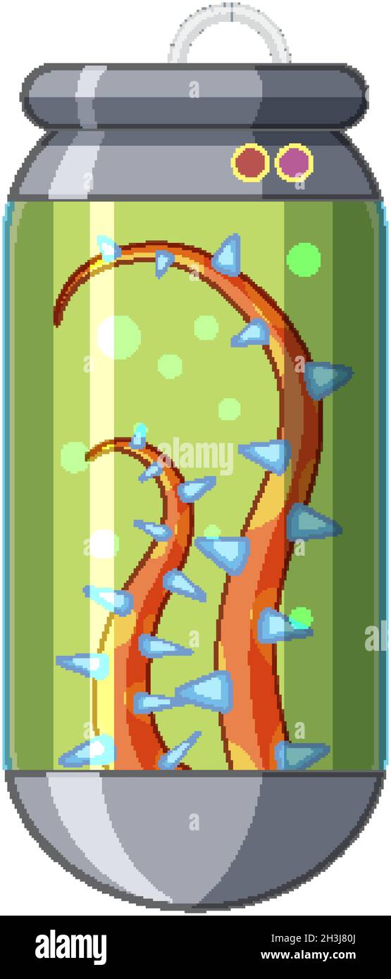 Alien capsule outer space objects on white background illustration ...