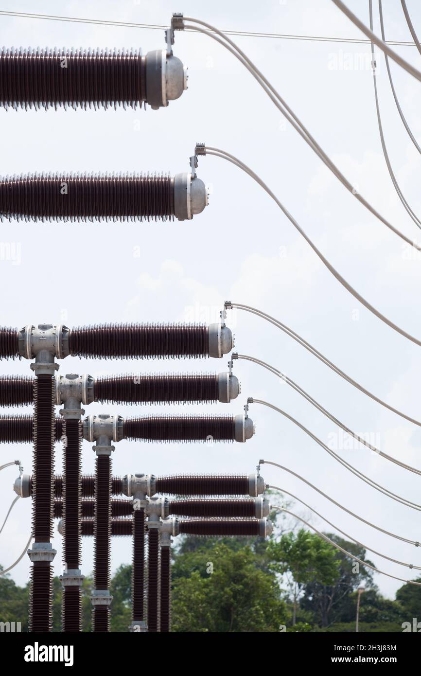 Industrial Power Lines and High Voltage Lines Electricity. High quality ...