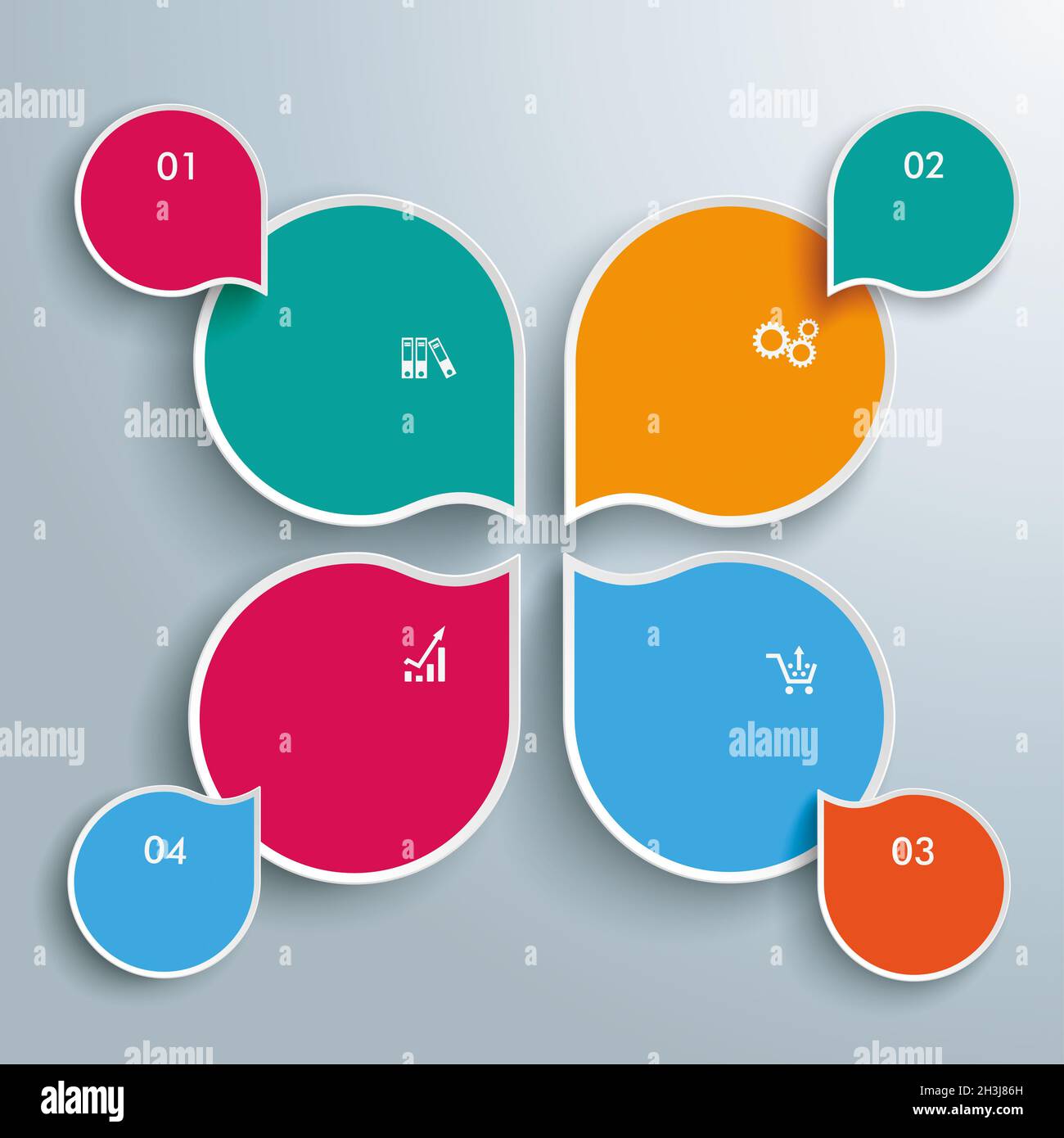 Four drop shapes hi-res stock photography and images - Alamy